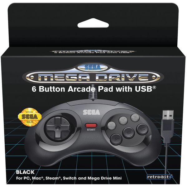 SEGA RETRO-BIT svart med usb - Boa